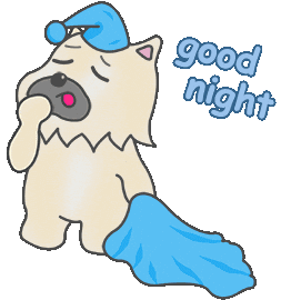 Tired Good Night Sticker by AridenaOSD for iOS & Android | GIPHY
