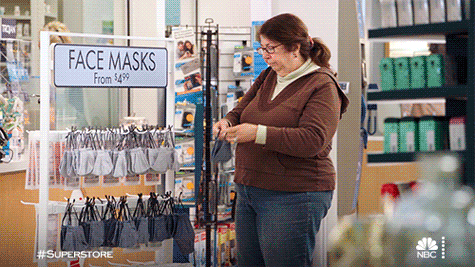 Nbc Face Mask GIF by Superstore - Find & Share on GIPHY