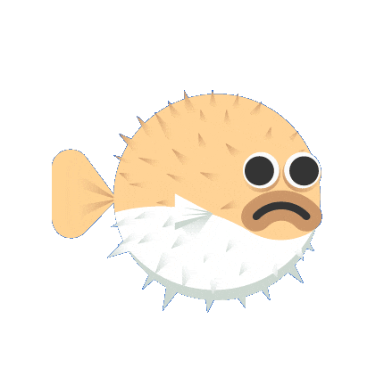 Cute Puffer Fish Gif