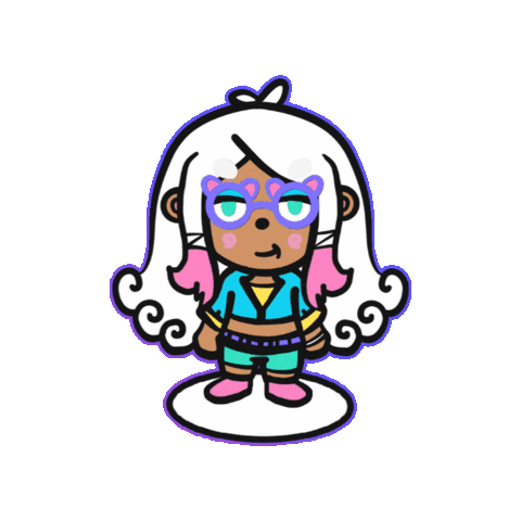 Happy Candy Girl Sticker for iOS & Android | GIPHY