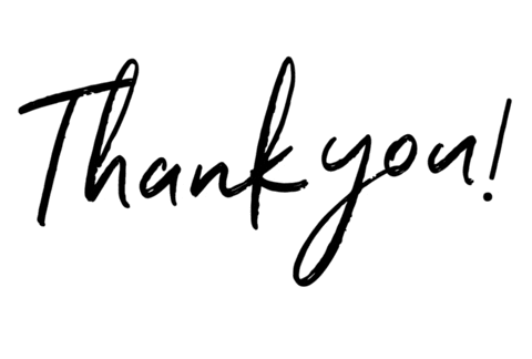 Animated Thank You Writing