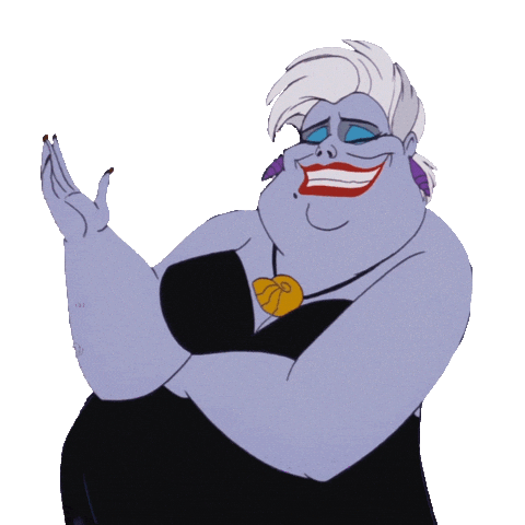Ursula Laugh Gif