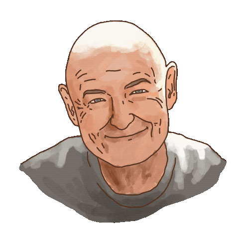 John Locke Smile Sticker by MarionMenardi for iOS & Android | GIPHY