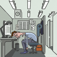 Falling Asleep At Work Gif