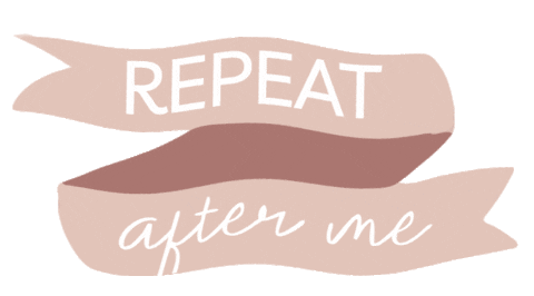 Guiding Repeat After Me Sticker by affirmation-addict for iOS & Android ...