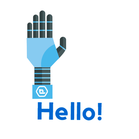 Robot Hello Sticker by Pluriza for iOS & Android | GIPHY