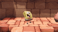 Panicking Spongebob Gif