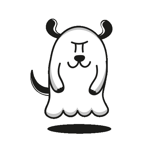 Ghost Dog Sticker by Omer for iOS & Android | GIPHY