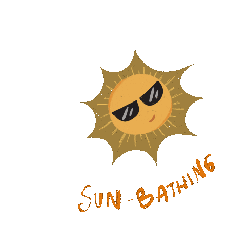 Summer Sunbathing Sticker for iOS & Android | GIPHY