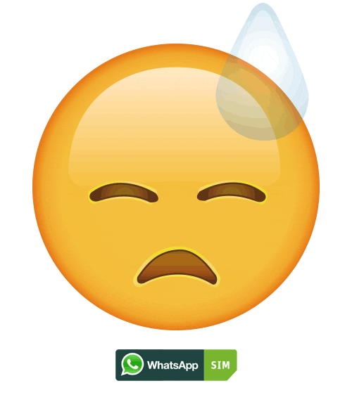 Sad Oh No Sticker by WhatsApp SIM for iOS & Android | GIPHY