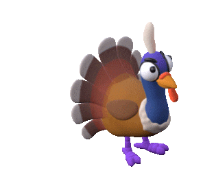 Scream Turkey Sticker by Melsoft for iOS & Android | GIPHY