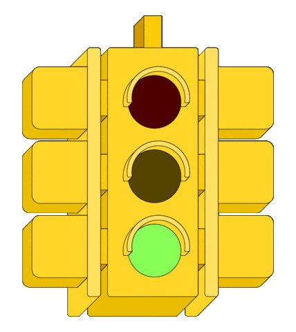 Go Traffic Light Sticker by DoSomething for iOS & Android | GIPHY