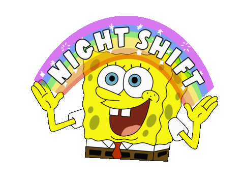 Spongebob Graveyard Shift Gif