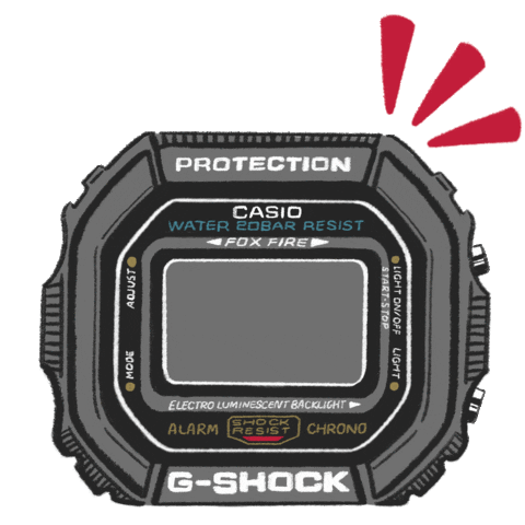 Time Shock Sticker by CASIO G-SHOCK Offical for iOS & Android | GIPHY