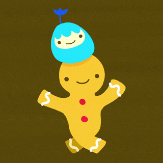 Gingerbread Man Dancing GIF by NeonMob - Find & Share on GIPHY