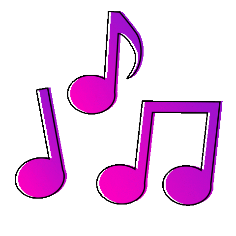 Music Note Dance Sticker by WERQ Fitness for iOS & Android | GIPHY