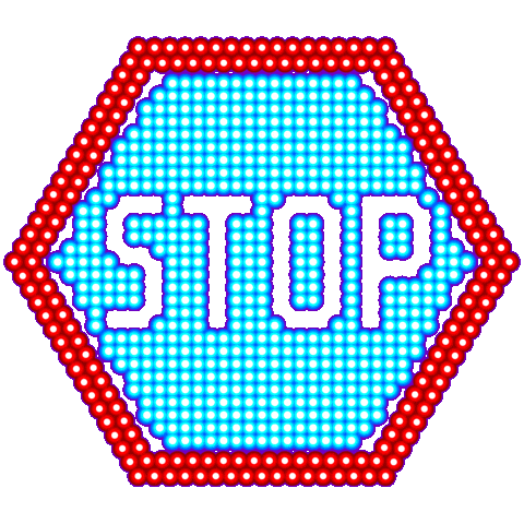 Neon Stop Sticker for iOS & Android | GIPHY