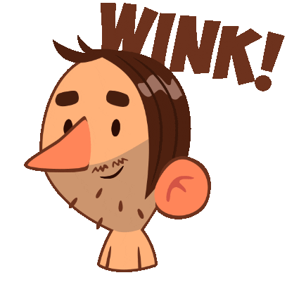 Gotcha Wink Sticker by Almost a Hero for iOS & Android | GIPHY