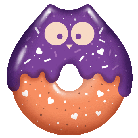 Owl Donat Sticker by Dance Legend for iOS & Android | GIPHY