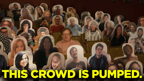 Crowd GIF by Team Coco - Find & Share on GIPHY