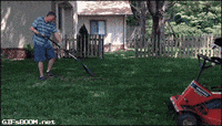 Flying Lawnmower Gif