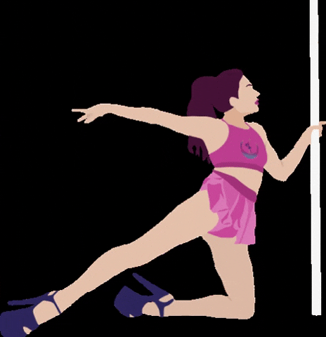 Illustration Pole Dance GIF by Exotic Studio - Find & Share on GIPHY