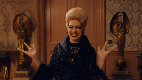 Excited Anne Hathaway GIF by The Witches - Find & Share on GIPHY