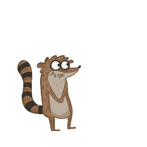 Rigby Hamboning Gif