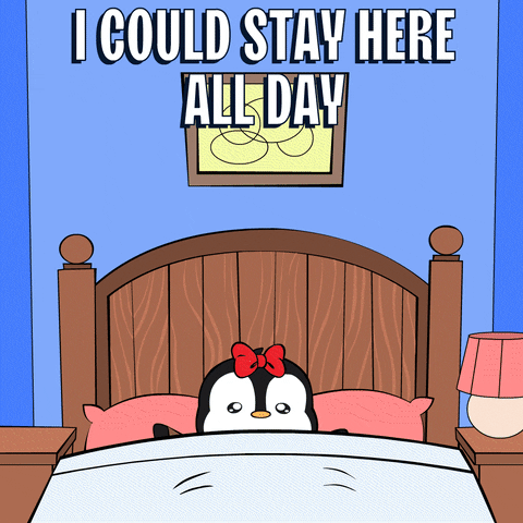 Tired Good Morning GIF by Pudgy Penguins - Find & Share on GIPHY