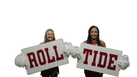 Alabama Football Cheerleader Sticker by The University of Alabama for ...