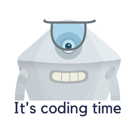 Robot Coding Sticker by Pluriza for iOS & Android | GIPHY