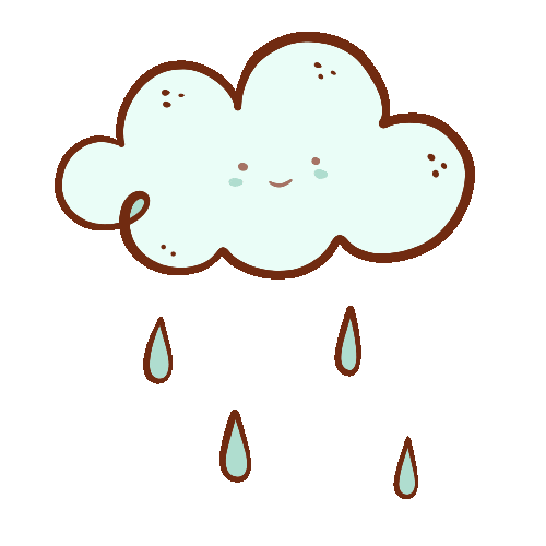 Rain Raining Sticker by malipi for iOS & Android | GIPHY