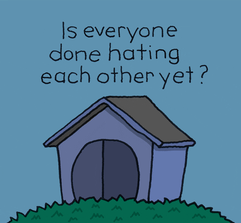 No Hate Love GIF by Chippy the Dog - Find & Share on GIPHY