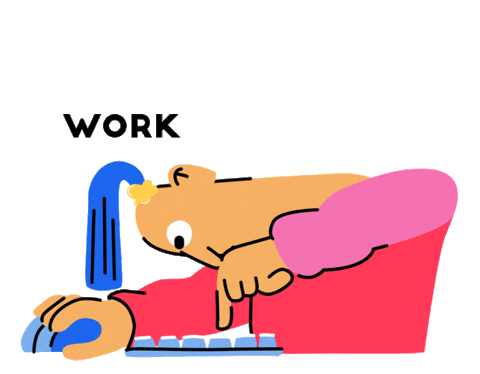 Bored At Work Animated Gif