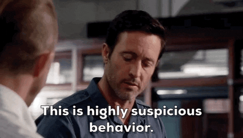 Looking Around Suspicious Gif