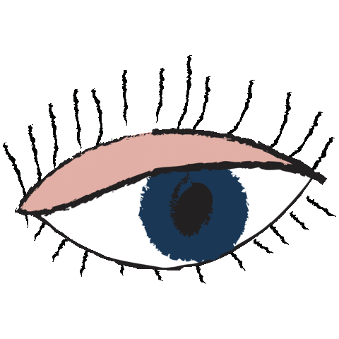 Wink Eye Sticker by Teaspoon studio for iOS & Android | GIPHY
