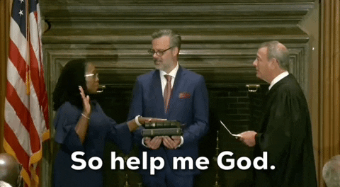 Swearing In Supreme Court GIF by GIPHY News - Find & Share on GIPHY