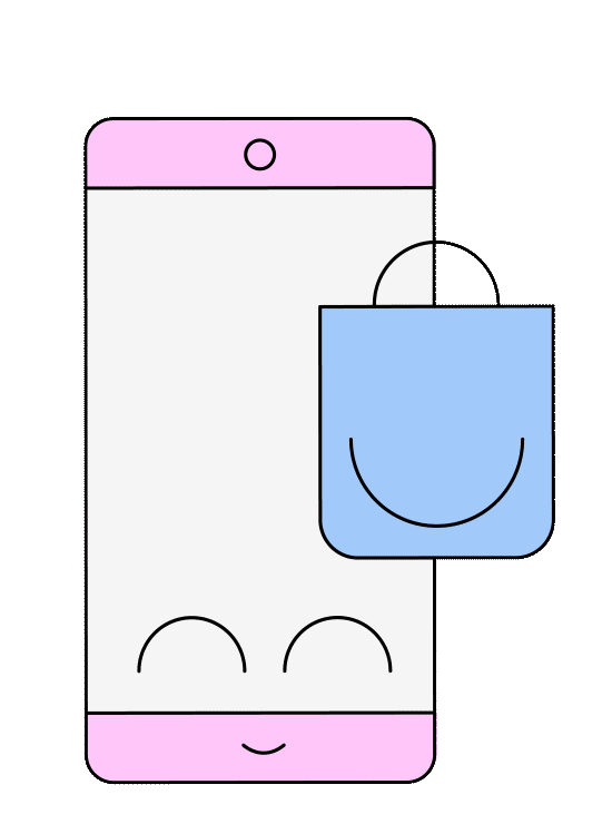 Shopping Phone Sticker by Nubank for iOS & Android | GIPHY