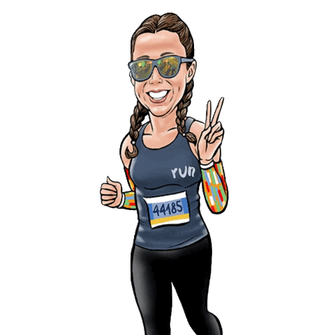 Nyc Marathon Running Sticker by eBibs for iOS & Android | GIPHY