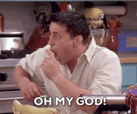 Friends Joey Surprised Gif