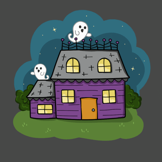 Haunted House Animated Gif