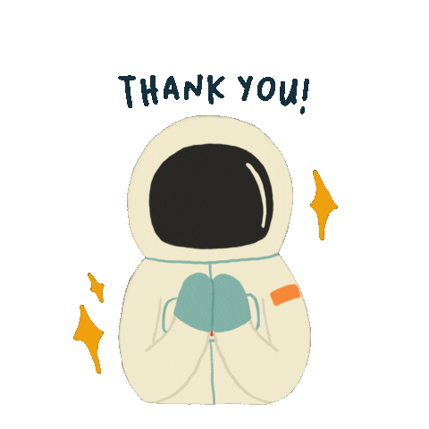 Space Thank You Sticker for iOS & Android | GIPHY