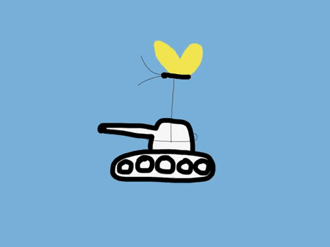 Yellow Butterfly GIF by Barbara Pozzi - Find & Share on GIPHY