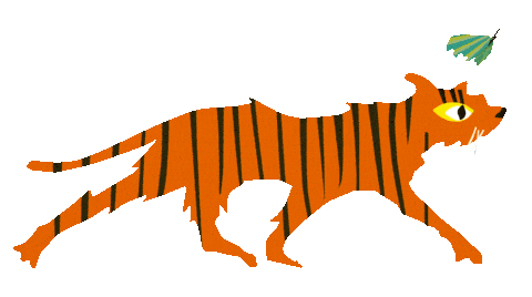 Running Tiger Animated Gif