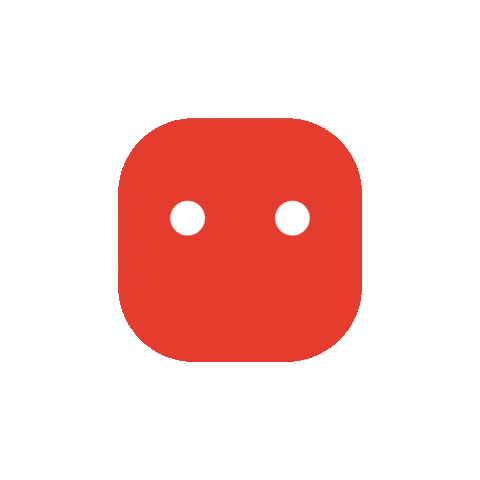 Red Square Face Sticker by Pizza SQRD for iOS & Android | GIPHY
