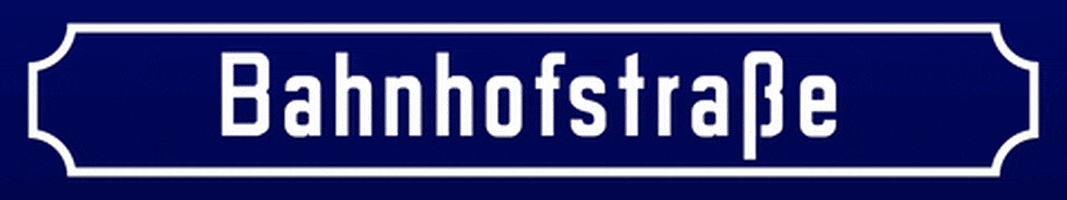 Bahnhofstrasse Straßenschild GIF by Lulububu Software GmbH - Find ...