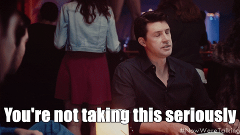 Serious No Laughing Matter GIF by NOW WE'RE TALKING TV SERIES - Find ...