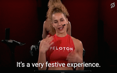 Holiday Jess Sims GIF by Peloton - Find & Share on GIPHY