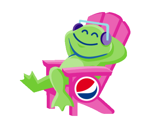 Chair Frog Sticker by Pepsi #Summergram for iOS & Android | GIPHY