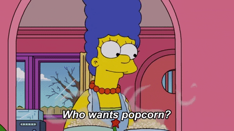 The Simpsons Popcorn GIF by AniDom - Find & Share on GIPHY